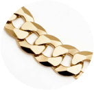 Men's Cuban & Curb Link Chains in Gold | TraxNYC